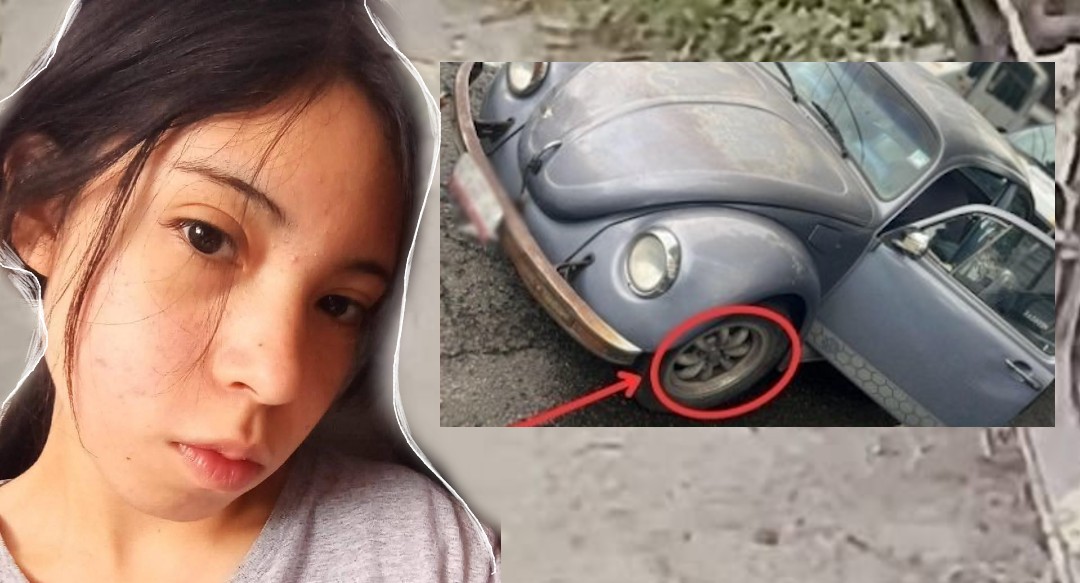 Este es el “Vocho” en el que raptaron a Kimberly Moya; los rines fueron ...