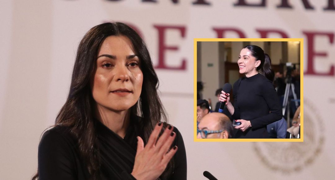 Ana Elizabeth García Vilchis reaparece como reportera en La Mañanera de ...