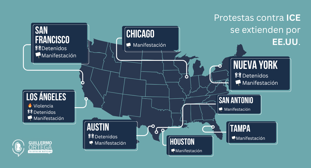 Protestas contra redadas antimigrantes se extienden a ciudades clave de ...