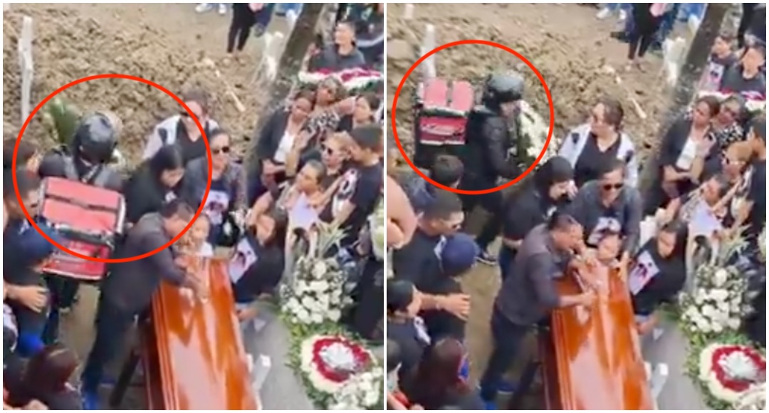 Repartidor cae dentro de una tumba en pleno funeral: "Servicio hasta el ...